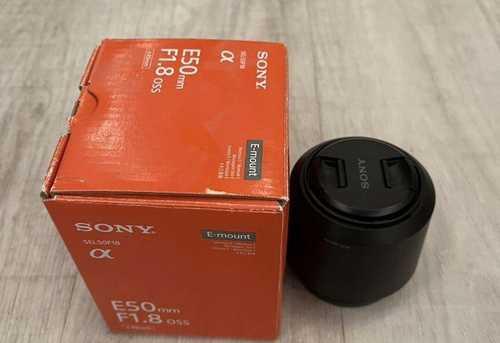 Объектив Sony E 1.8/50 (SEL50F18F)