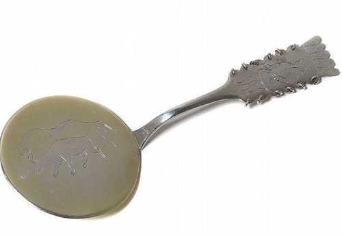 Серебряная сервировочная лопатка с кольцами. Швеци