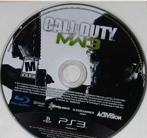 Call of Duty modern warfare 3 ps3