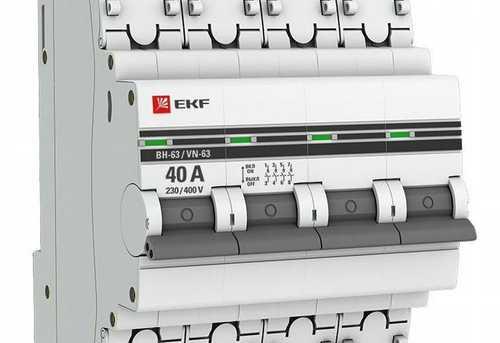 Выключатель нагрузки 4P 40А вн-63 EKF PROxima