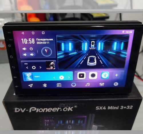 Магнитола Pioneer.ok SX4 Mini 3/32,7 дюймов,DSP