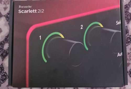 Focusrite scarlett 2i2 4th gen Новая