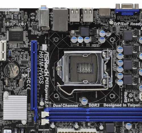 Материнская плата ASRock h61m-hvgs lga 1155   xeon