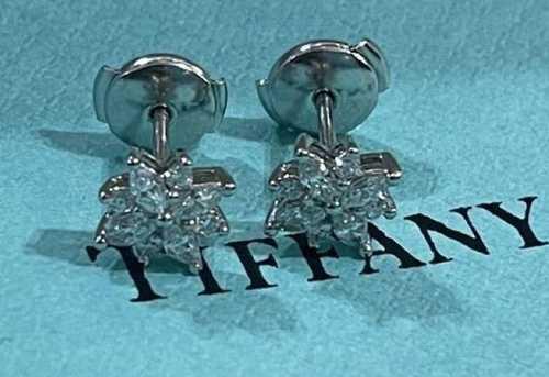 Серьги с бриллиантами Tiffany&Co оригинал новые