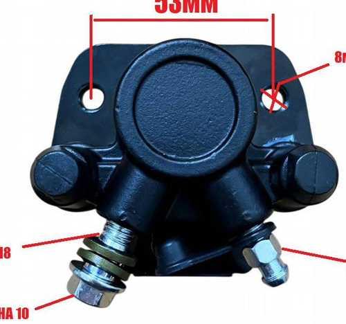 Суппорт гидравличекий задний черный для электровел