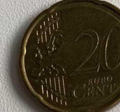 Монета 20 Euro Cent 2008