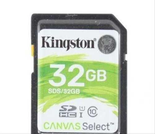 Карта памяти 32Gb (SD, micro) Kingston
