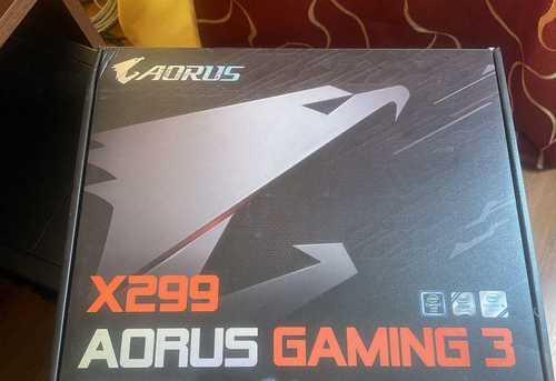 Материнка x299 aorus gigabyte gaming