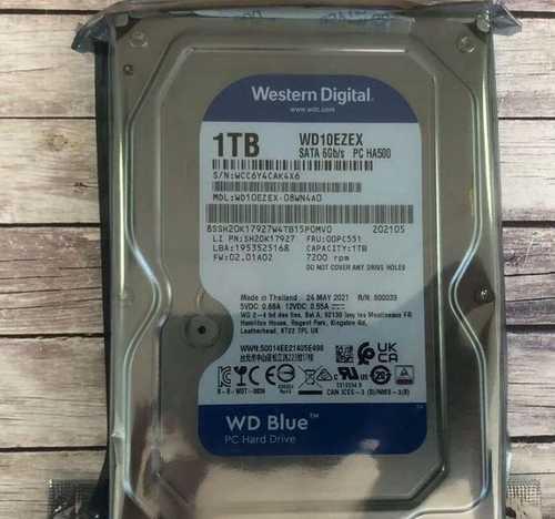 Жесткий диск WD Caviar Blue 1Tb WD10ezex