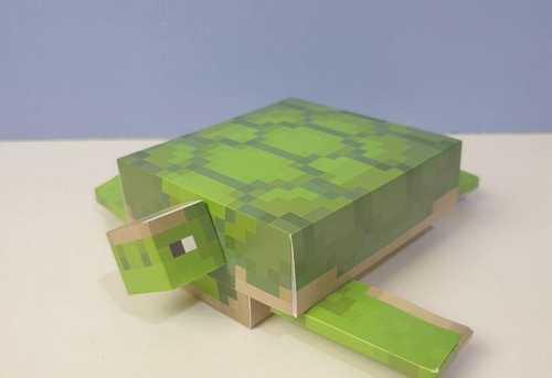 Майнкрафт черепаха конструктор 3D