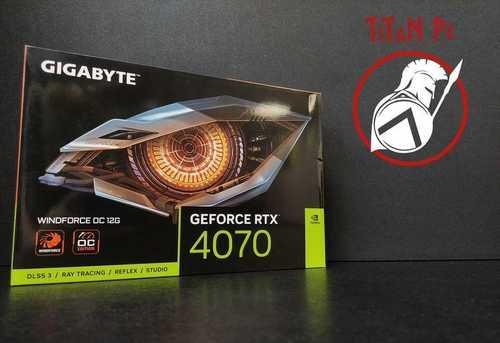 NEW Gigabyte RTX 4070 Windforce OC 12gb / Обмен