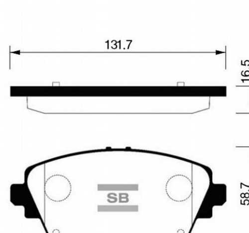 Sangsin brake GP1582 колодка тормозная дисковая передние nissan primera 03/02,Almera Tino (V10) ’00