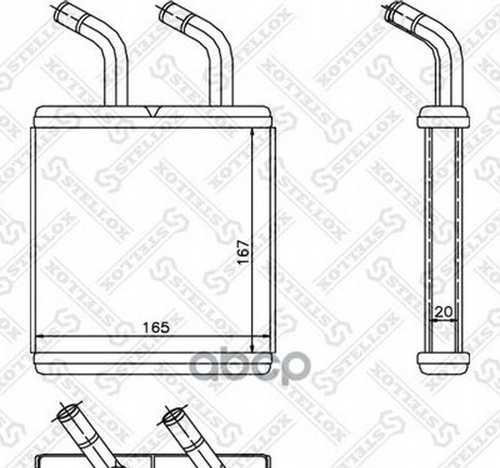 Радиатор печки kia rio all 00-05 Stellox RH0140