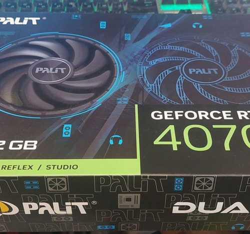 Коробка от видеокарты Palit Geforce RTX 4070 12 GB