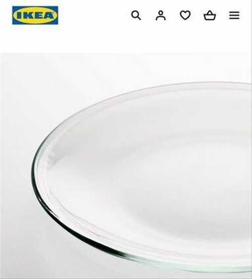 Тарелки IKEA прозрачные