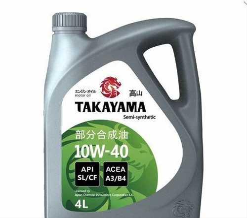 Масло Takayama 10w-40 полусинтетика API slcf 4л 1л