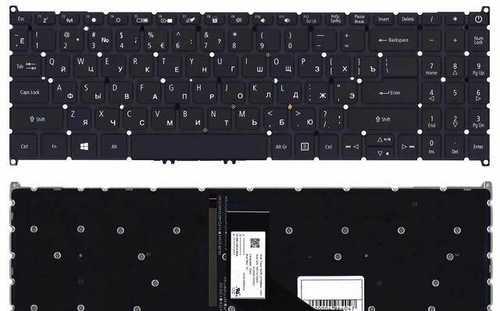 Клавиатура для Acer Extensa EX215-31 черная c подс