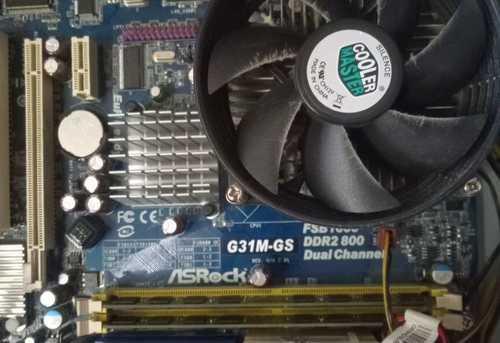 Материнская плата asrock 775+ q8400