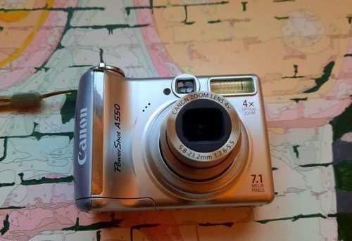 Canon PowerShot A550 цифровой фотоаппарат