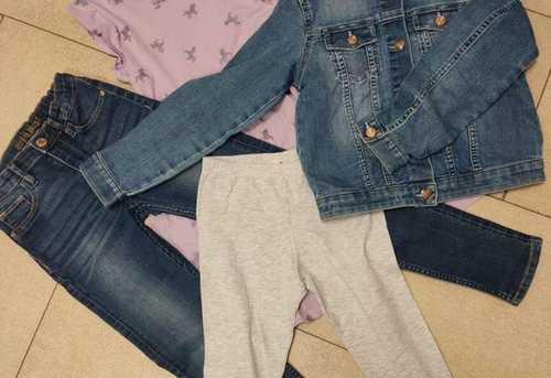 Джинсовка, платье, джинсы, лосины H&M для девочки