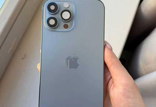 Снятый корпус iPhone 13 pro max голубой