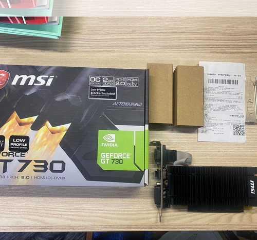 Видеокарта MSI GT730 2GB новая