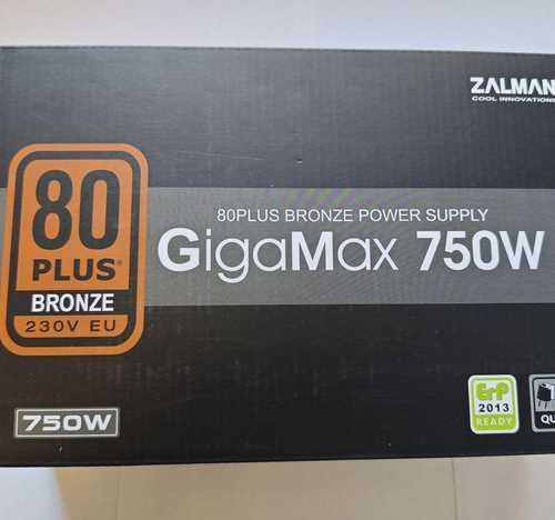 Блок питания Zalman Gigamax 750 Вт новый