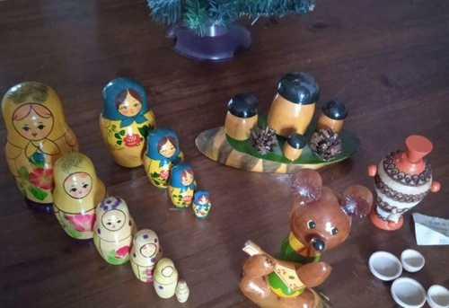 Сувениры из дерева,Матрешки СССР Новые