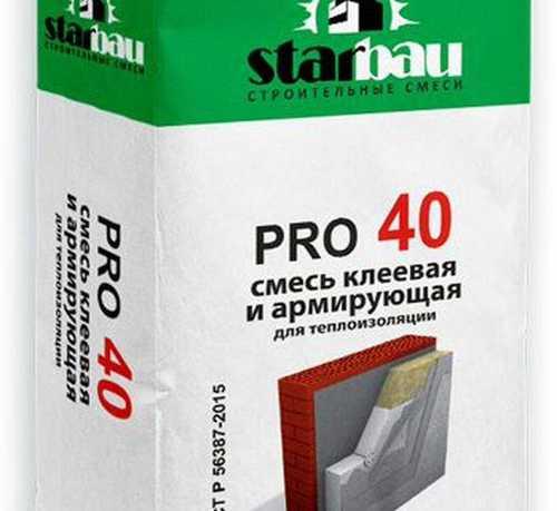 Клей для приклейки и армировки StarBau PRO40