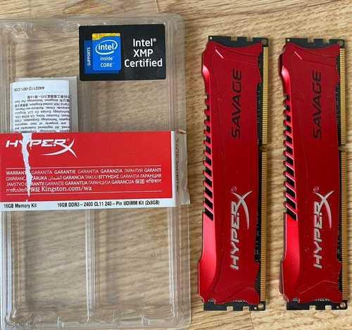 Память Kingston HyperX Savage 16Gb (8Gbx2)