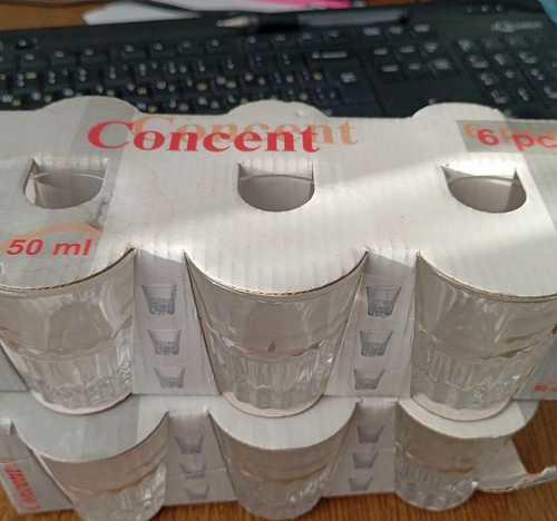 Набор стопок (50 ml) 6 шт в упаковке, 2 уп