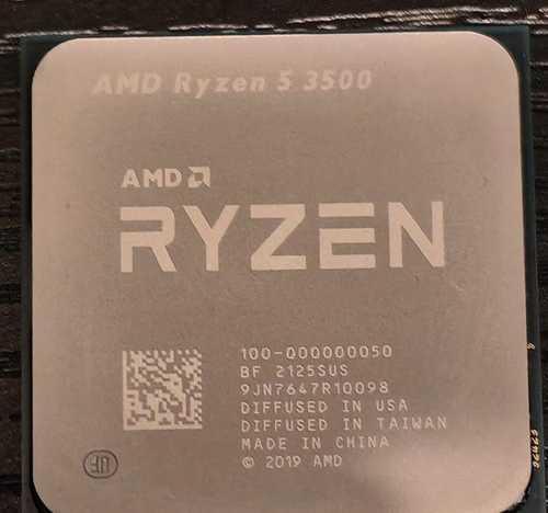 Процессор ryzen 5 3500 amd