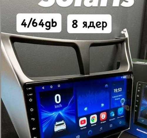 Магнитола android hyundai solaris