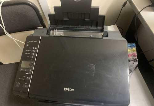 Цветной принтер Epson stilus TX210 с снпч
