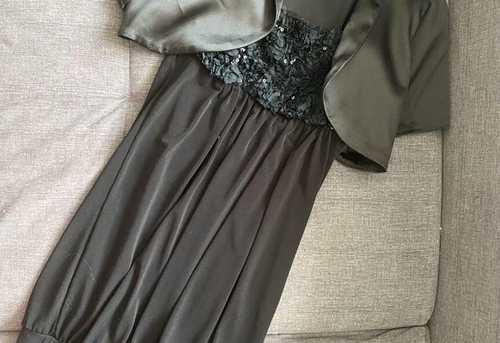 Платье женское черное + балеро