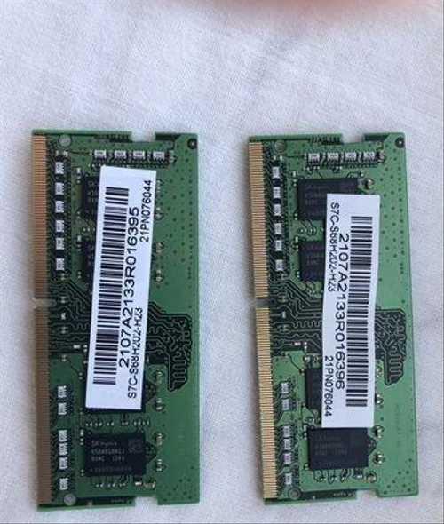 Hunix sodimm DDR4, 8 Gb, PC-25600, 2шт