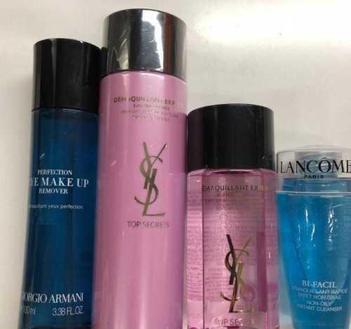 Lancome, Armani, YSL средство для снятия макияжа