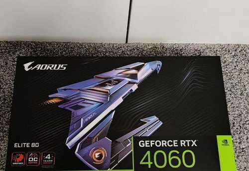 Новая видеокарта Gigabyte RTX 4060 Aorus elite 8Gb