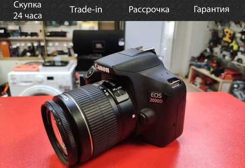 Зеркальный фотоаппарат Canon EOS 2000D kit