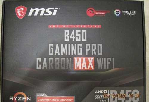 Материнская плата MSI B450 Gaming PRO Carbon WiFi