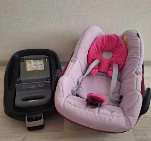 Автолюлька maxi cosi pebble с базой isofix