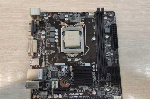 Комплект мат. плата s1151 + CPU Intel Core i5-6400