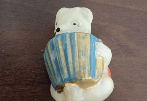 Ёлочная игрушка на прищепке "Медведь с баяном"