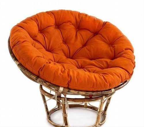 Кресло из ротанга papasan оранжевое