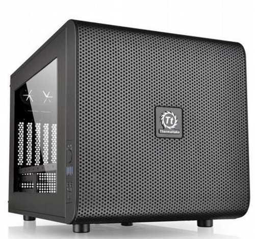 Корпус Thermaltake Core V21 черный без бп mATX 11x120mm 7x140mm 1x200mm 2xUSB3.0 audio bott PSU