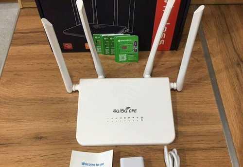 Wi-Fi роутер 5G работает от сим в комплекте