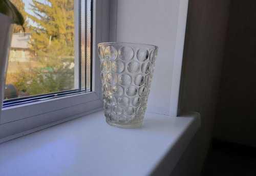 Ваза стеклянная, ваза стекло, ваза винтажная СССР