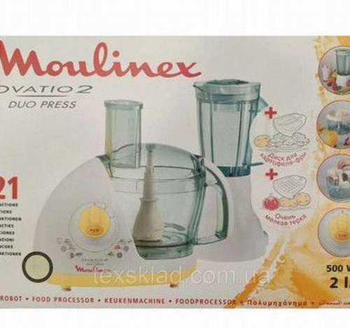 Кухонный комбайн moulinex ovatio 2 duo press