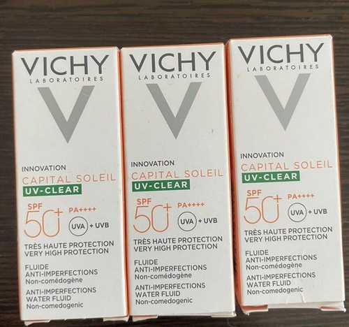 Крем vichy uv-clear 3 шт