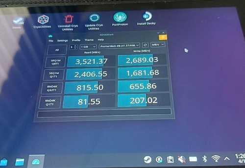 Steam Deck LCD 1 TB SSD + 256 GB SD